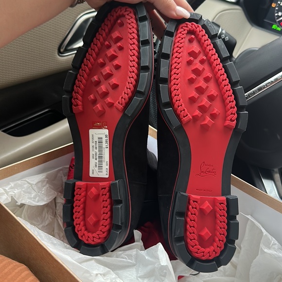 Christian Louboutin | Shoes | Christian Louboutin Velour Boots Melon ...